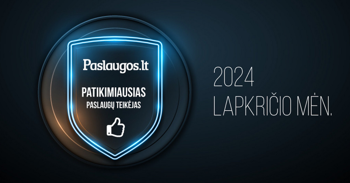 LAPKRIČIO mėn. patikimiausi paslaugų teikėjai - Paslaugos.lt portalas Nr.1