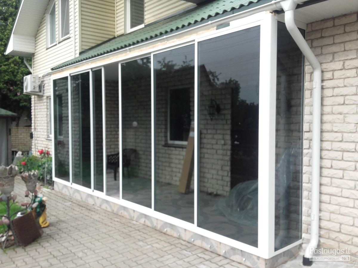 Mantas Kaunas Terasų, stiklinimas stumdomom sistemom Darbų pavyzdžių ...