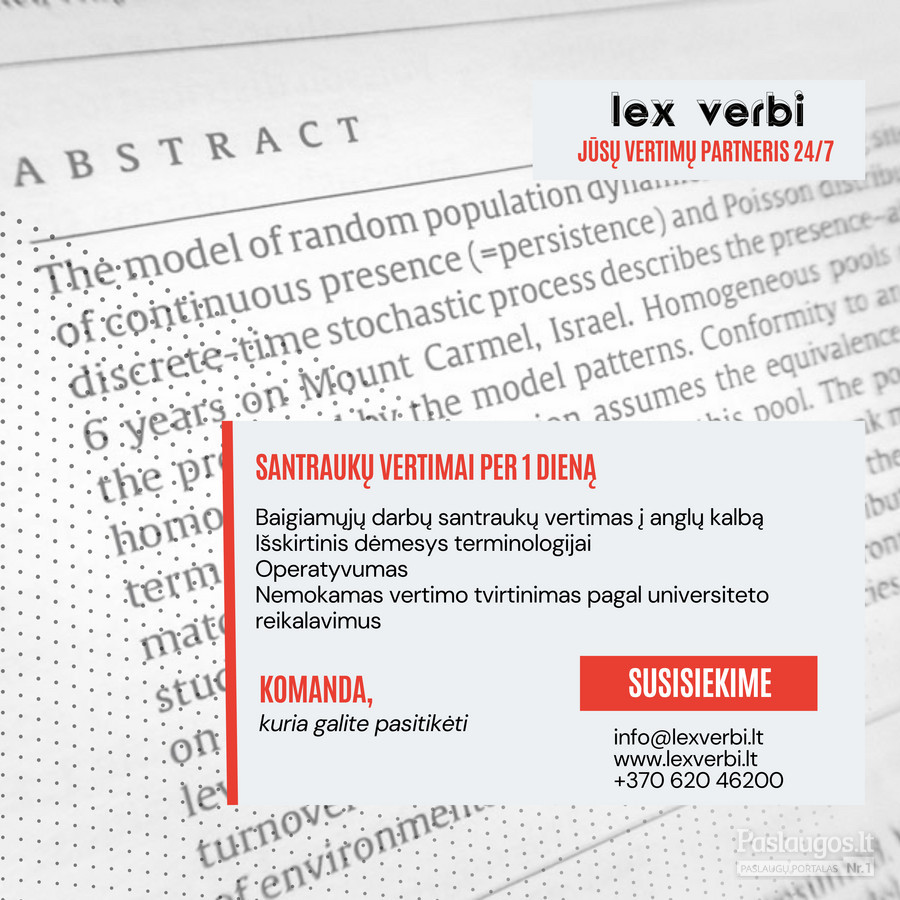 Vertimų biuras LEX VERBI Vilnius Profesionalūs vertimai ir kitos ...