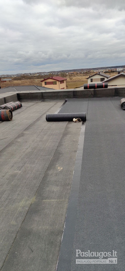 Plokšti prilydomi stogai Kaunas Darbai su bitumine prilydoma danga ...