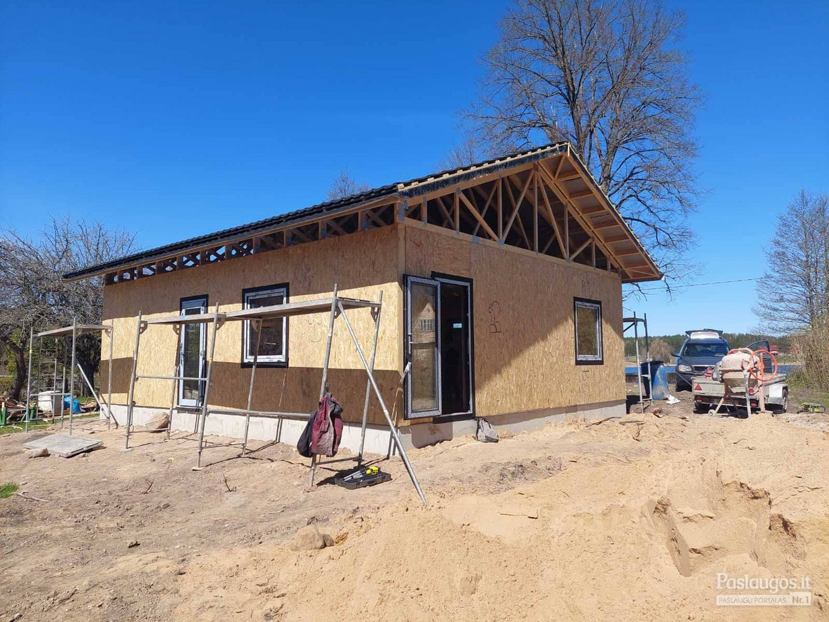 Karkasiniai - Sip pastatai. Fasado ir vidaus apdaila. - Vilnius / MS Solutions - Paslaugos.lt ...