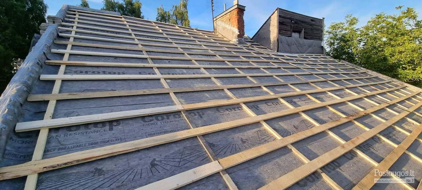 Virgio stogai Kėdainių rajonas Visu tipu šlaitiniu stogu renovacija ...