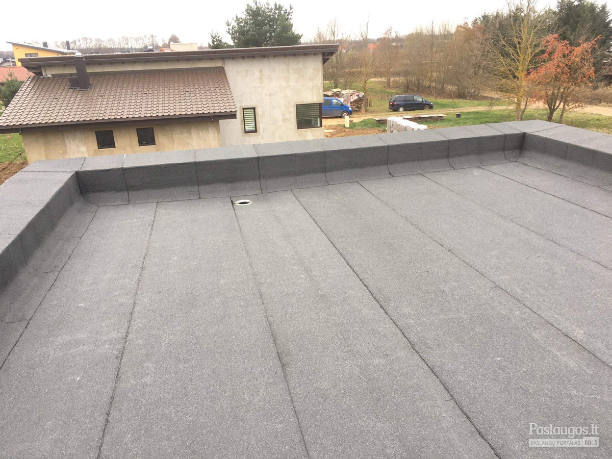 Stogu dengimas prilydoma bitumine danga - Kaunas / Andrius Maciulaitis ...