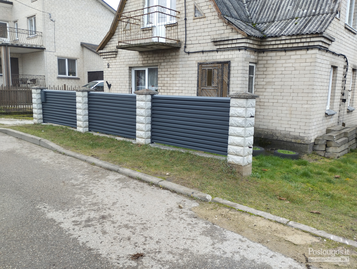 Mindaugo tvoros Raseinių rajonas Tvoru montavimo darbai Darbų pavyzdžių ...