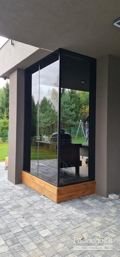 Art Glass Vilnius Berėmis ir įrėmintas, stiklo pertvaros, stiklo ...