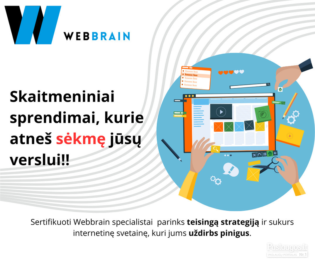 Šiuolaikiškas internetinių svetainių kūrimas/online Ads/seo - Alytus / WebBrain - Paslaugos.lt ...