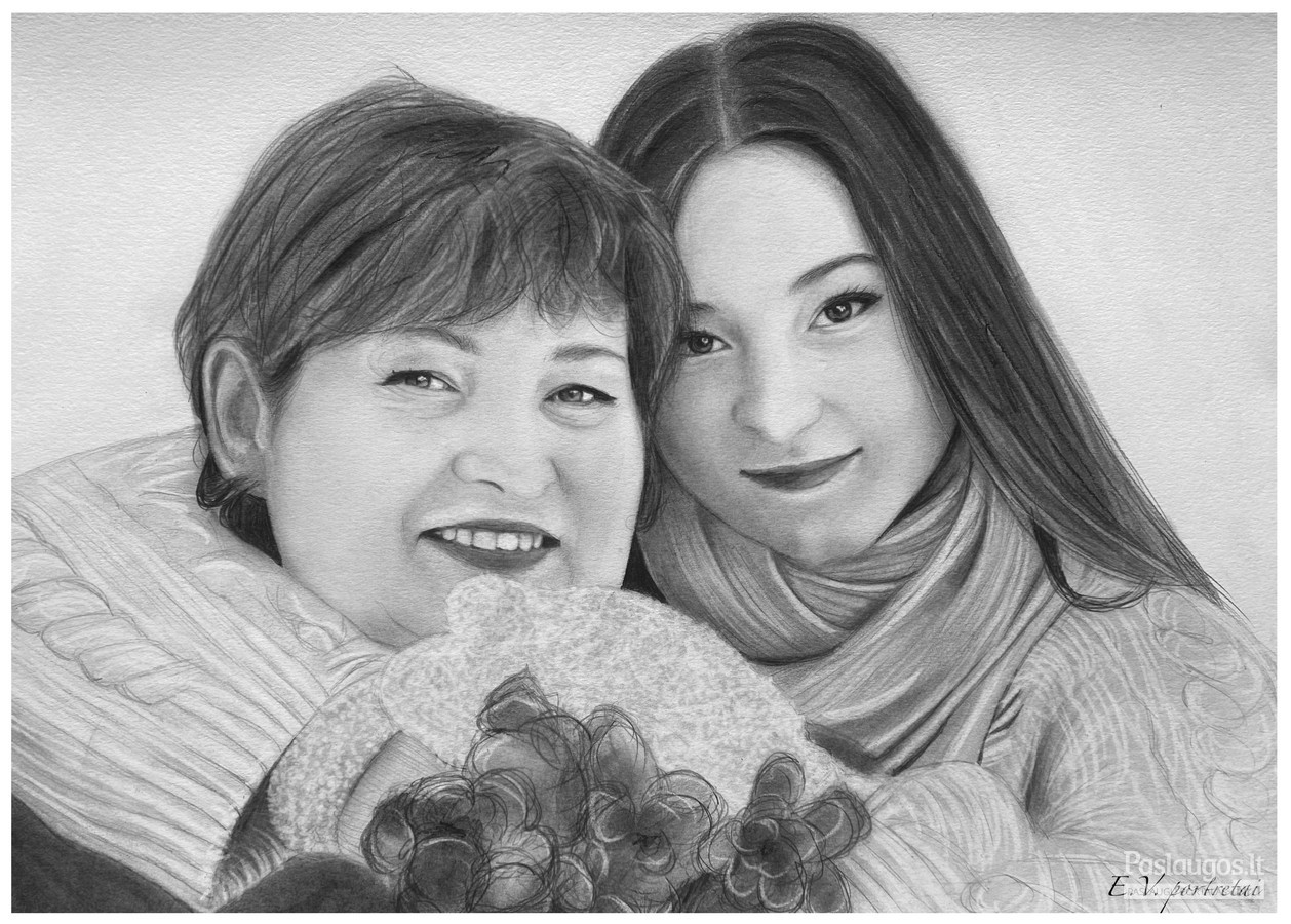 E.V. portretai Vilnius Portretų piešimas iš nuotraukų Darbų pavyzdžių ...