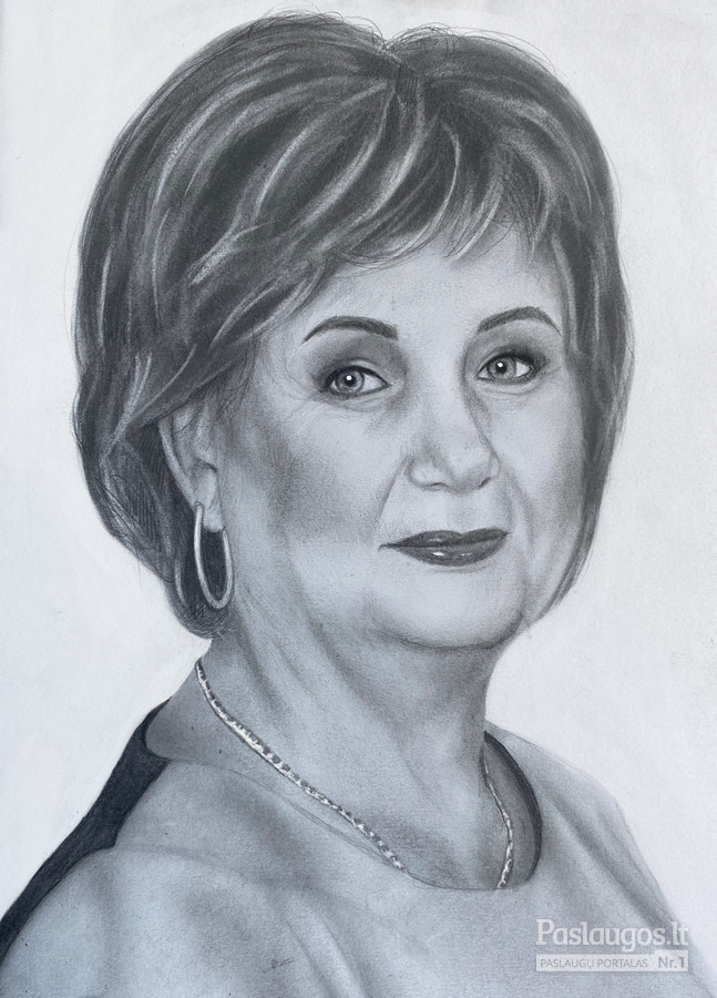 Portretų piešimas iš nuotraukų - Vilnius / E.V. portretai - Paslaugos ...