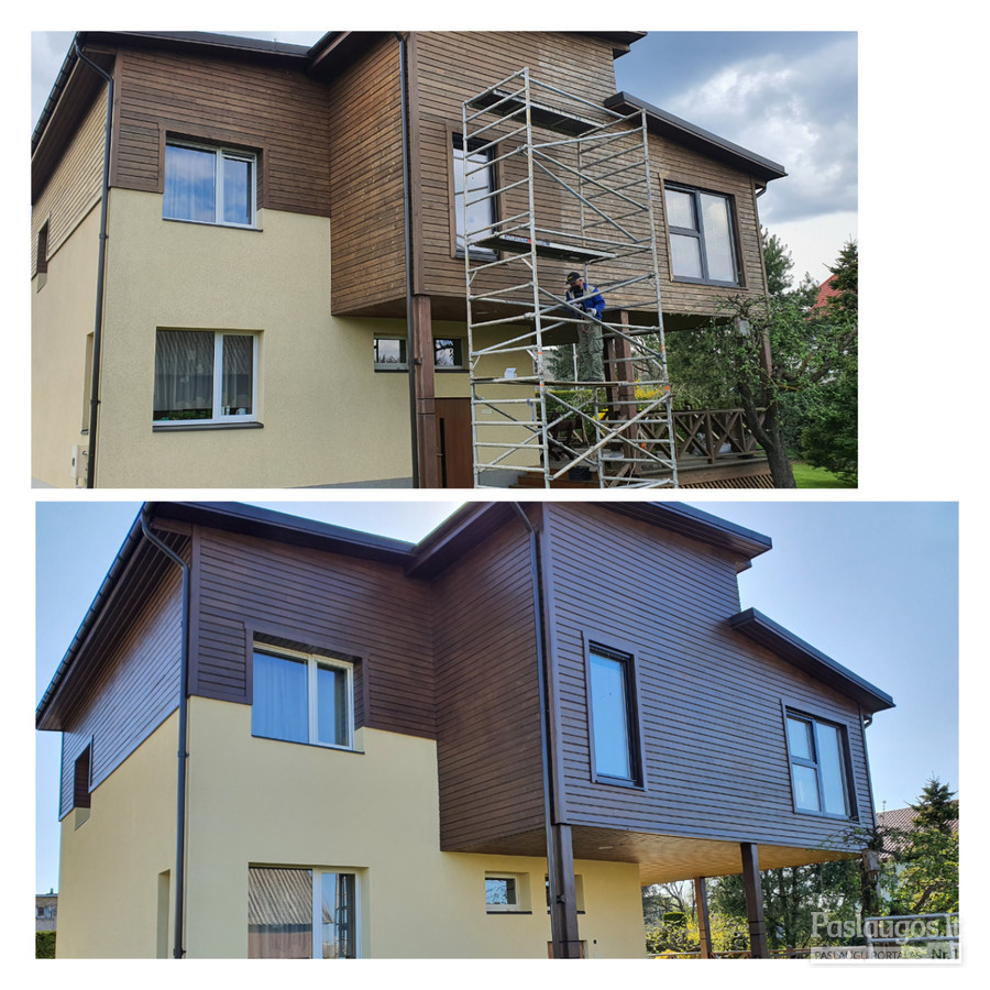 Gediminas Kaunas Fasadu dažymas,mediniai fasadai,dažymo darbai. Darbų ...