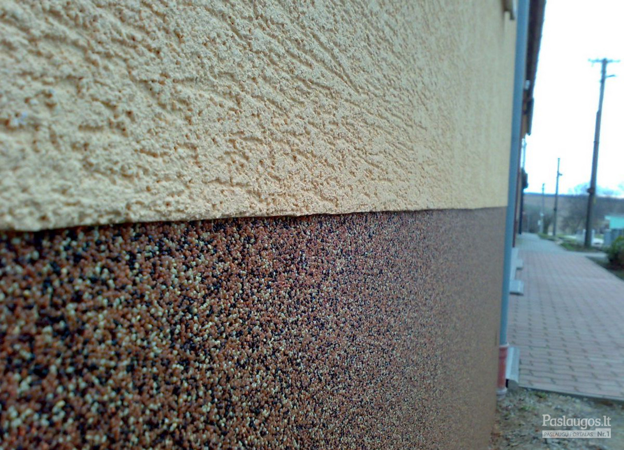 Privatus namai Kaunas Fasado apšiltinimas dekoratyvinio tinko dejimas ...