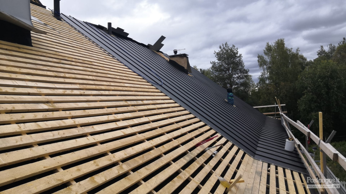 Sairanas Narimovas Kaunas Stogų dengimas klasikine, valcuota stogo ...