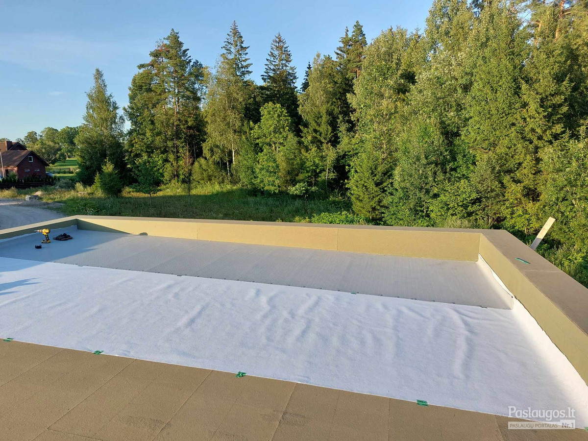 Pvc Dangos Dengimas Plokštiems Stogams - Plungės r. / CPM Construction ...