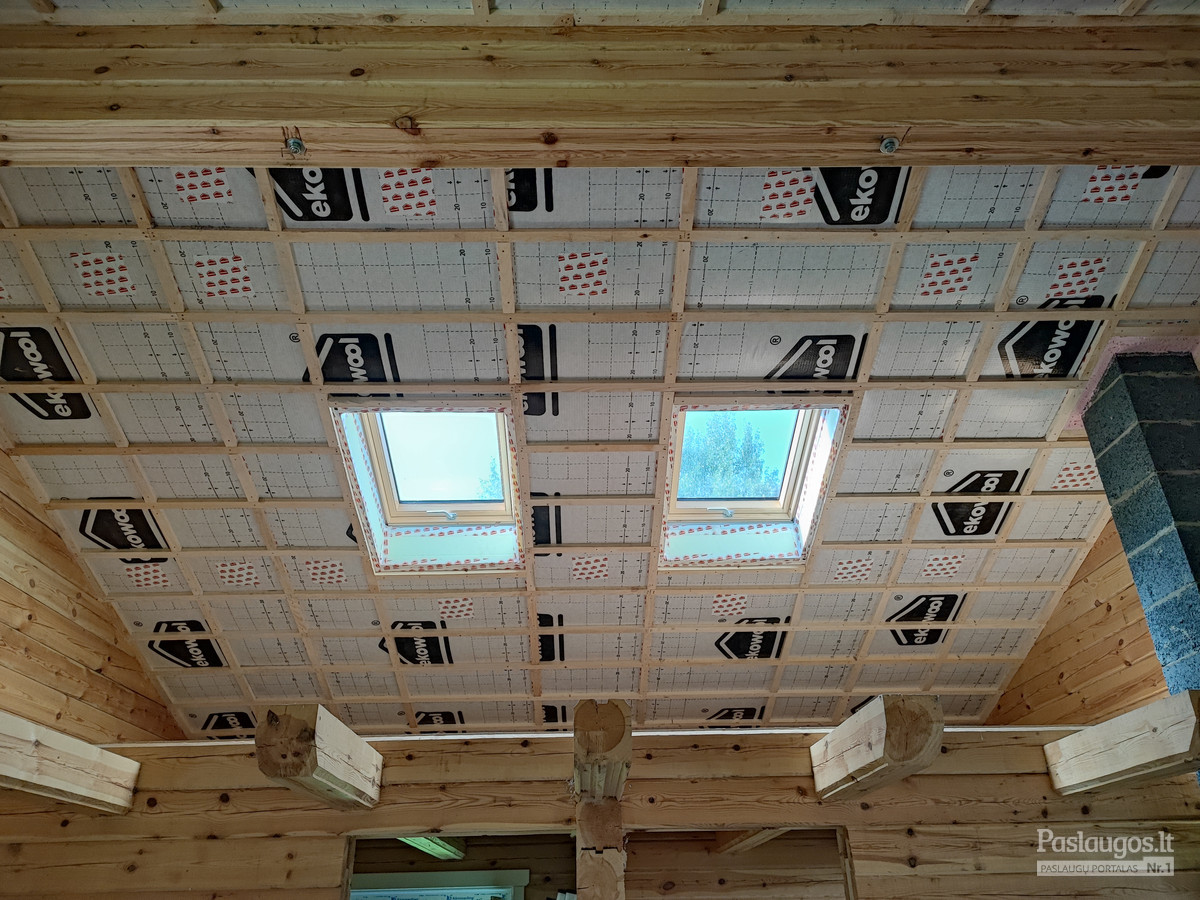 Miroslav Lesnickij Vilnius Stogų šiltinimas biria vata Knauf, Isover ...