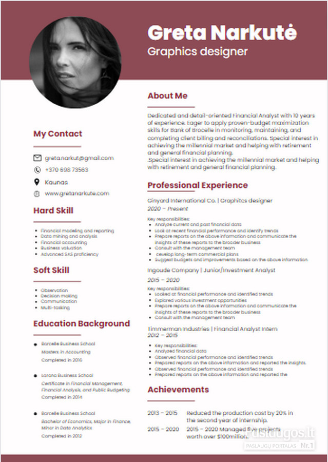 Cv ir Motyvacinių Laiškų Rašymas per 1 d., Linkedin kūrimas - Klaipėda ...