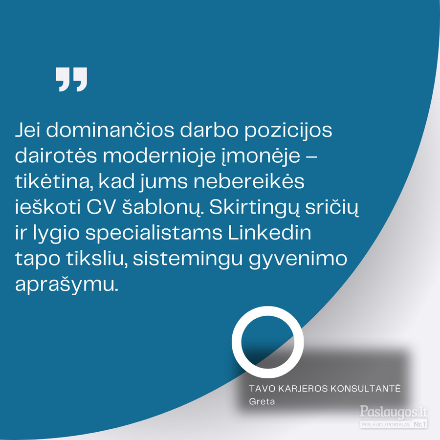 Cv ir Motyvacinių Laiškų Rašymas per 1 d., Linkedin kūrimas - Klaipėda ...
