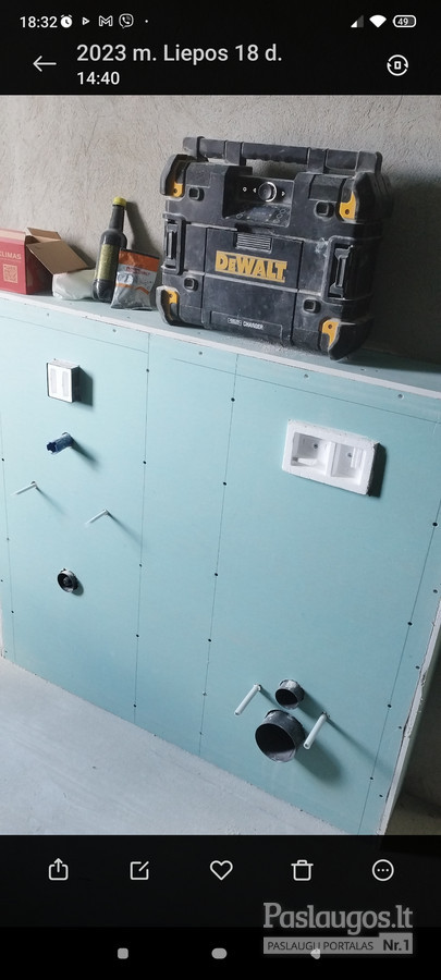 Ovidijus K Klaipėda Gkp montavimas špakliavimas dažymas Darbų pavyzdžių ...