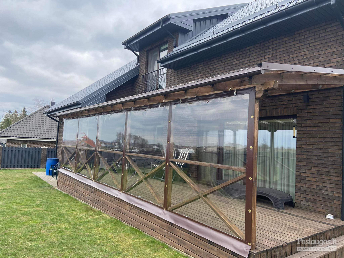 Skaidrūs tentai terasoms ir pavėsinėms. Tentų Arsenalas - Kretingos r ...