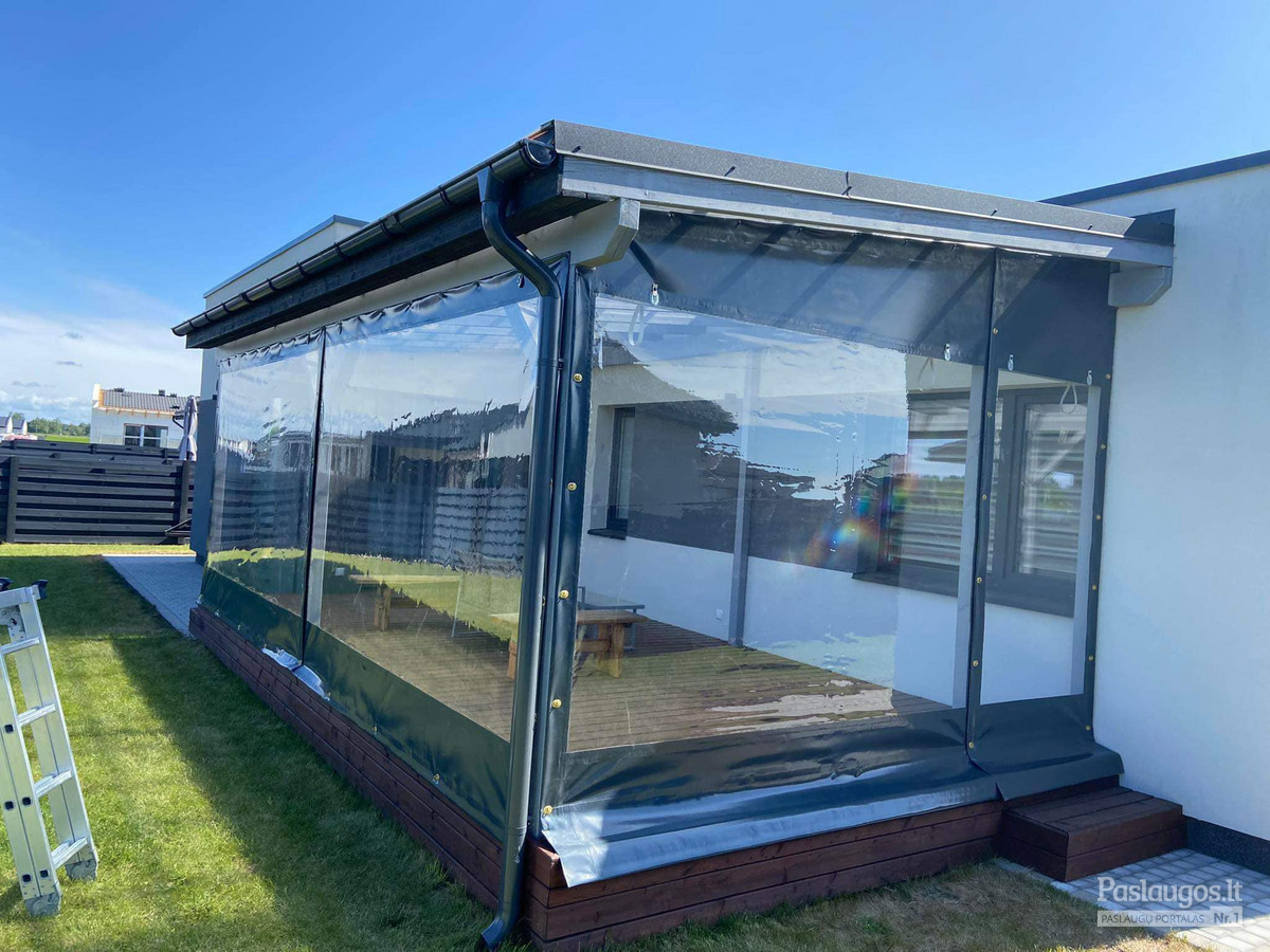 Skaidrūs tentai terasoms ir pavėsinėms. Tentų Arsenalas - Kretingos r ...