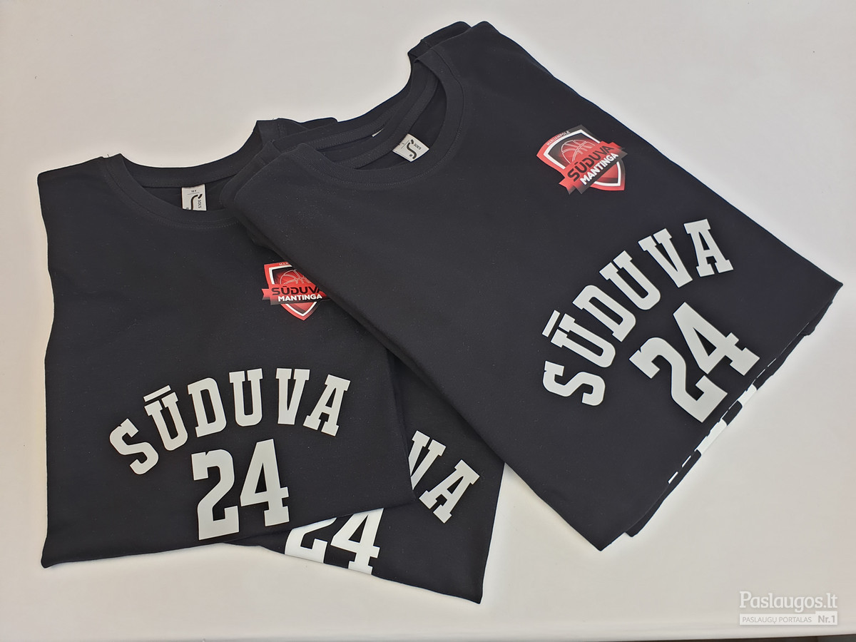 Spauda ant marškinėlių, džemperių, kepurėlių nuo 1 vieneto - Kauno r ...
