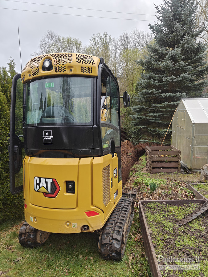 UAB Tvarkingas kiemas Kaunas Mini Cat ekskavatoriaus / Mini Bobcat ...