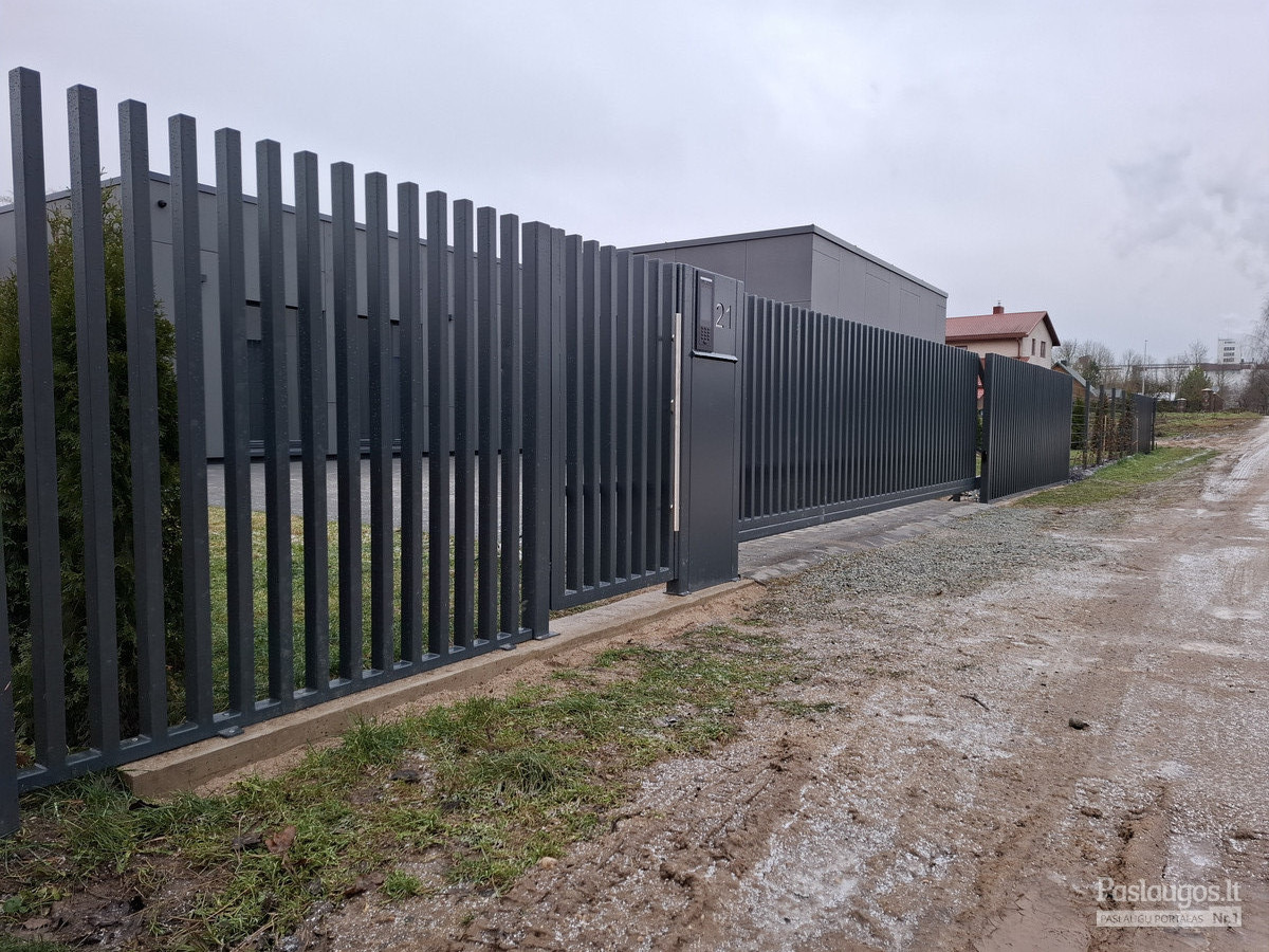MB Metarijus Kaunas Segmentinių tvorų bei vartų montavimas Darbų ...