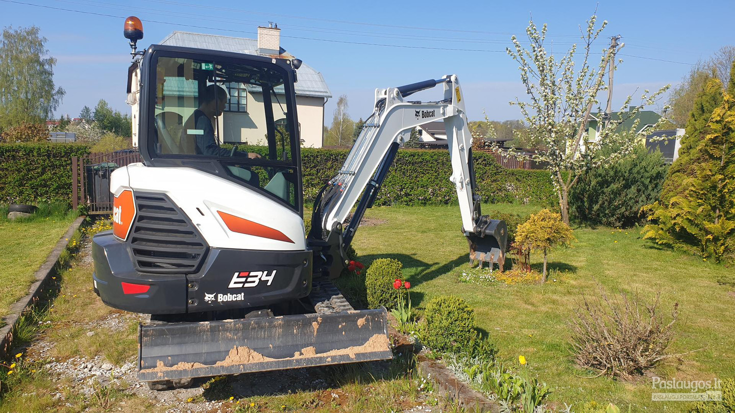 Mini ekskovatorius Bobcat E34 naujas 2020 metu - Vilnius / Gže Goš - Paslaugos.lt portalas Nr.1