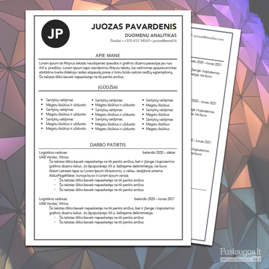 Cv motyvacinio laiško rašymas, vertimas, rašymas ! Lt ! En ! - Vilnius ...