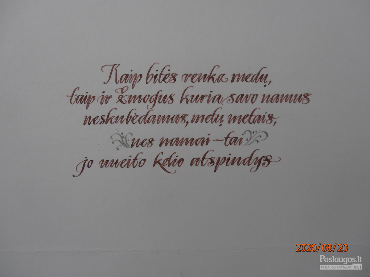 Dailus raštas - Vilnius / Dalia Grybauskaitė - Paslaugos.lt portalas Nr.1